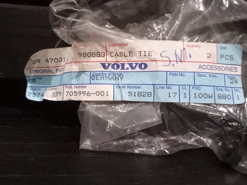 Volvo FL6 truck Cable Tie Part Number 980883 | eBay