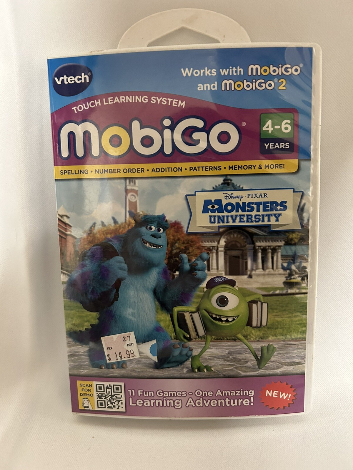 Vtech Disney Pixar Monsters University Mobigo Touch Learning System ...