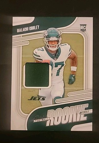 Malachi Corley 2024 Absolute Rookie Materials Patch New York Jets ...
