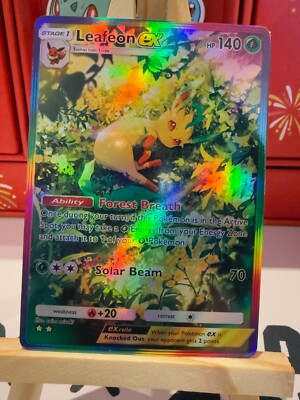 Leafeon ex Pokemon TCG Pocket Custom Full Alt Art Illustration Holo ...