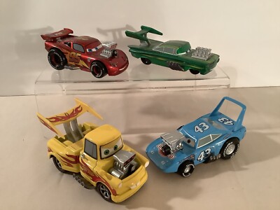 Disney Store Pixar Cars Deluxe Hot Rod Set Hot Roddin King, Mater ...
