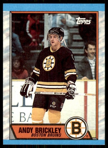 1989-90 TOPPS ANDY BRICKLEY RC BOSTON BRUINS #29 | eBay
