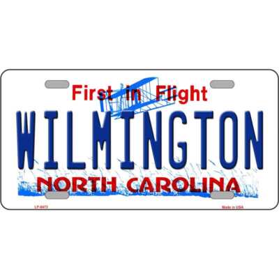 Wilmington North Carolina Novelty Metal License Plate Tag LP-6473 | eBay