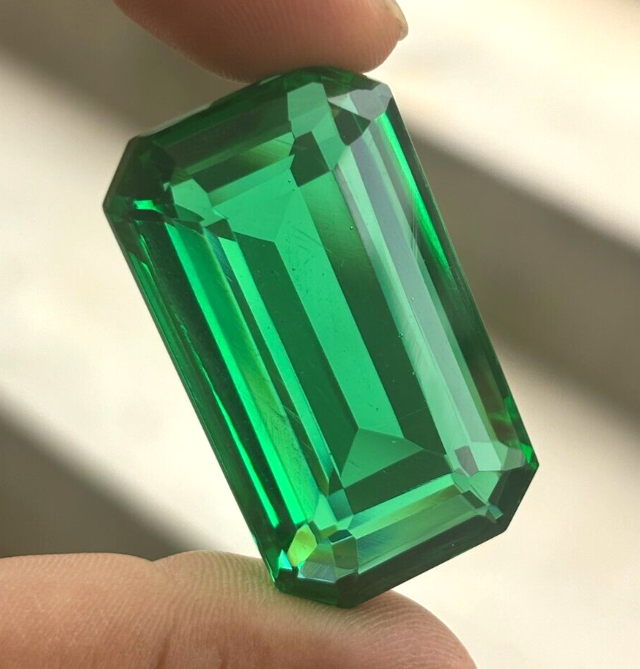 Certified 160 Cts Natural Colombian Emerald Rich Green Emerald Shape ...