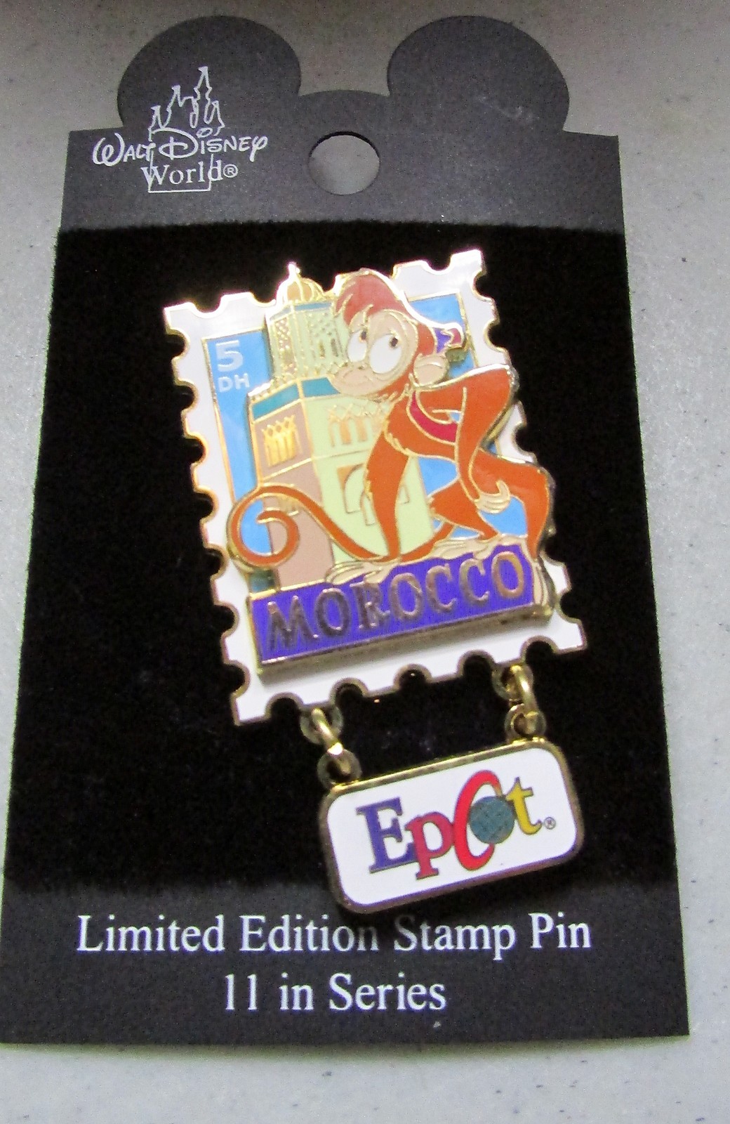 Disney EPCOT Stamp Pin Series #8 Morocco Abu Pin | eBay