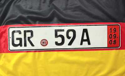 Germany German Export License Plate - Görlitz – Sachsen | eBay