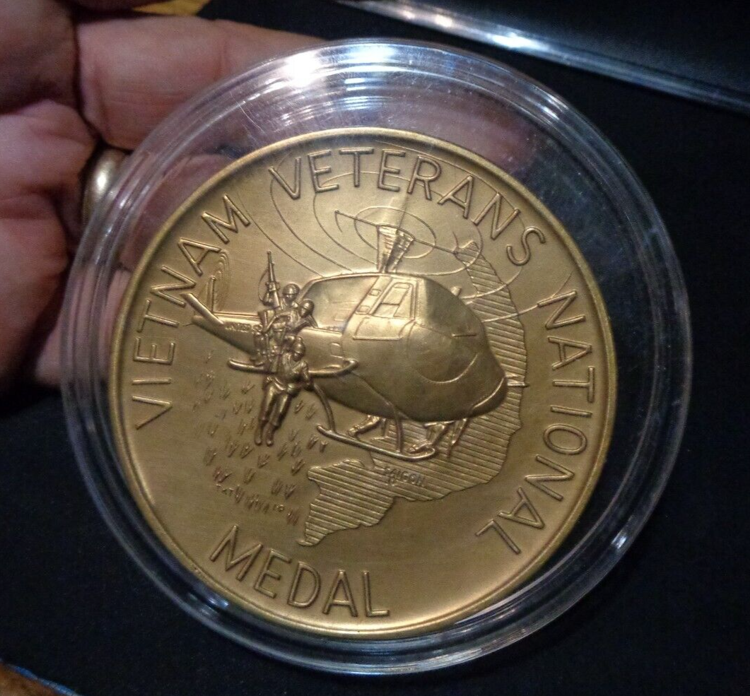 1984 Vietnam Veterans National Medal U.S. Mint Bronze 3" Medal IN ...