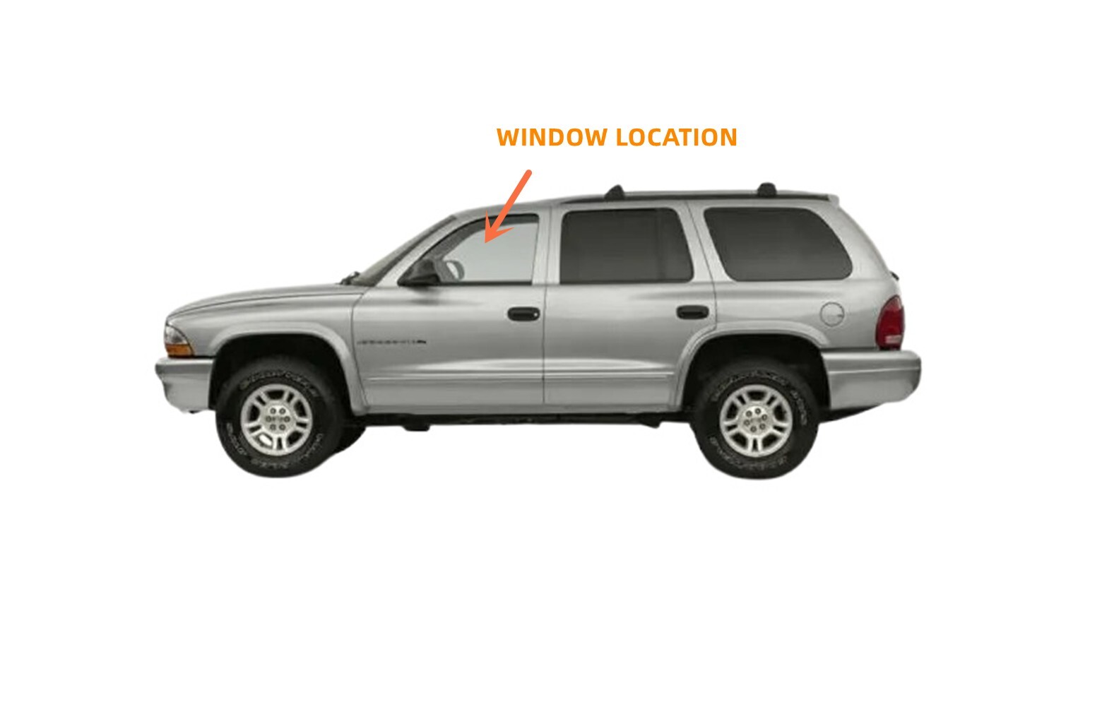 1998-2003 Dodge Durango Driver/Left Side Rear Door Window Glass ...