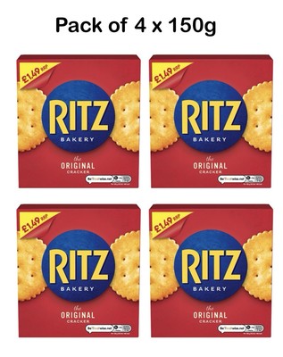 Pack Of 4 X 150g Ritz Bakery Original Cracker Box, 5 Months + Dates ...