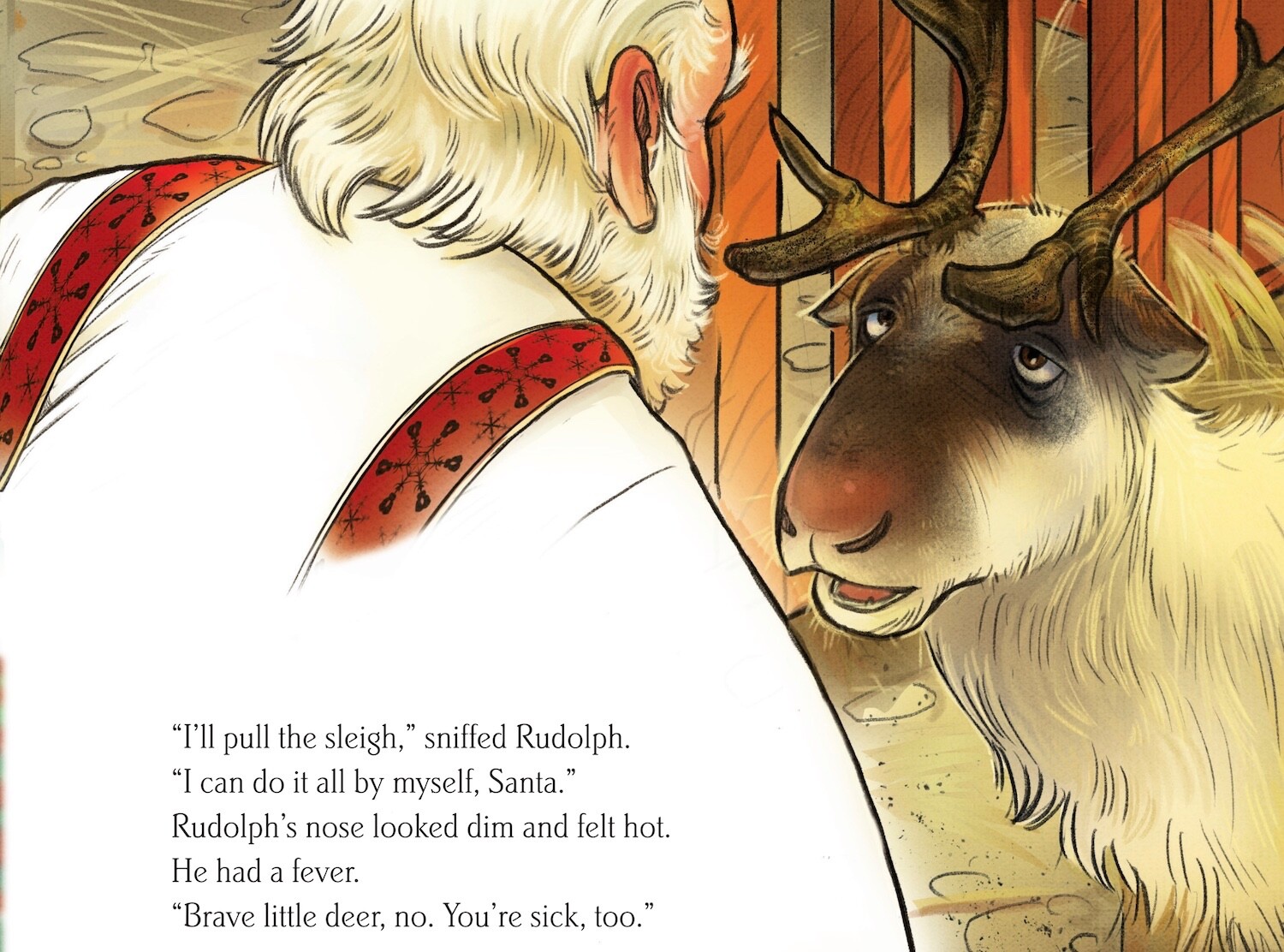 Oh! No! Reindeer Flu! Children's NEW H/C Husky Dog Christmas Picture ...