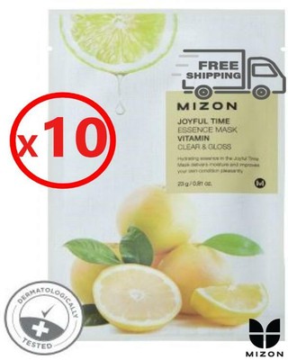 MIZON Face Mask Sheet Mask Joyful VITAMIN C (10 PCS) | eBay