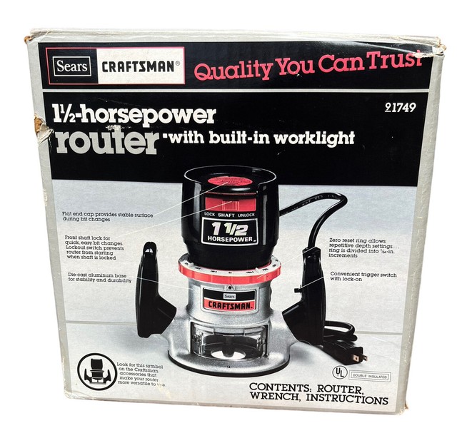 Vintage Craftsman Super Router 91749 1.5 HP Factory 1970s for sale ...