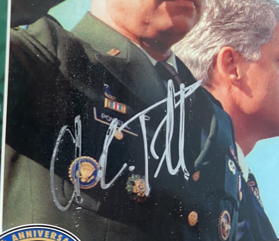 2009 UPPER DECK TRADING CARD AUTOGRAPH GENERAL COLIN POWELL SIGNED ...