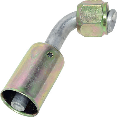 A/C BEADLOCK FITTINGS,CRIMP ON, FEMALE FLARE,90 DEGREE # 6 NUT/6 HOSE ...