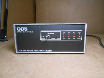 ODS 219 RS-449 FIBER OPTIC MODEM | eBay