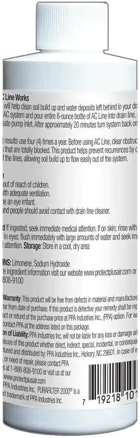 Purafilter 2000 AC Line Probiotic Build-Up Remover Drain Cleaner - 8 oz ...