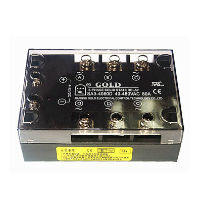 GOLD SA3-4080D AC Solid State Relay 3-phase 80A 3-32VDC NEW | eBay