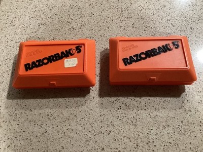 2 Pks. Vintage Razorback 5 Broadheads-1 complete set-total 5 broadheads ...