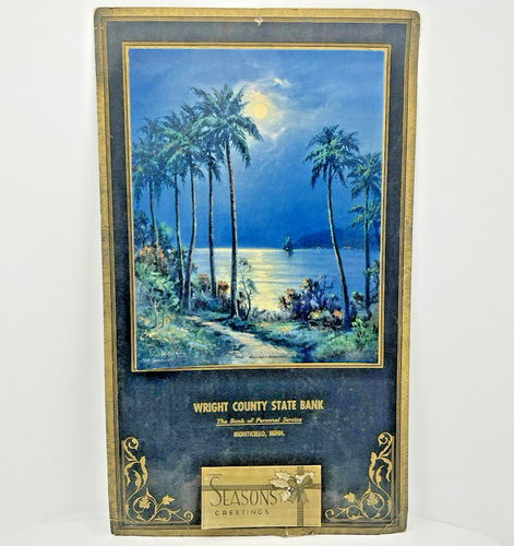 Vintage 1939 Wall Calendar Wright County State Bank Monticello MN ...