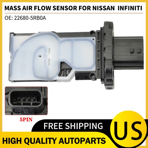 OEM Mass Air Flow Meter Sensor For Nissan Infiniti 22680-5RB0A AFH60M ...