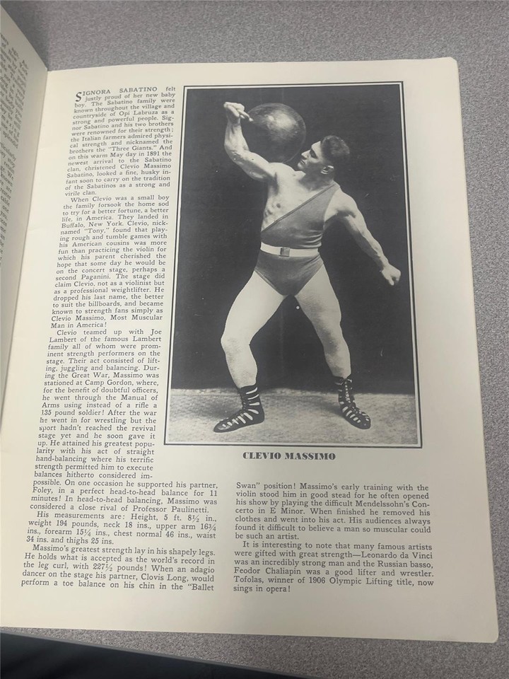 MIGHTY MEN OF OLD Vol. 1 #1 strongman bodybuilding PREMIERE muscle ...