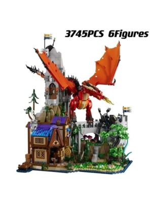 3745pcs Red Dragon Castle Mode MOC Building Blocks Set Assembly | eBay