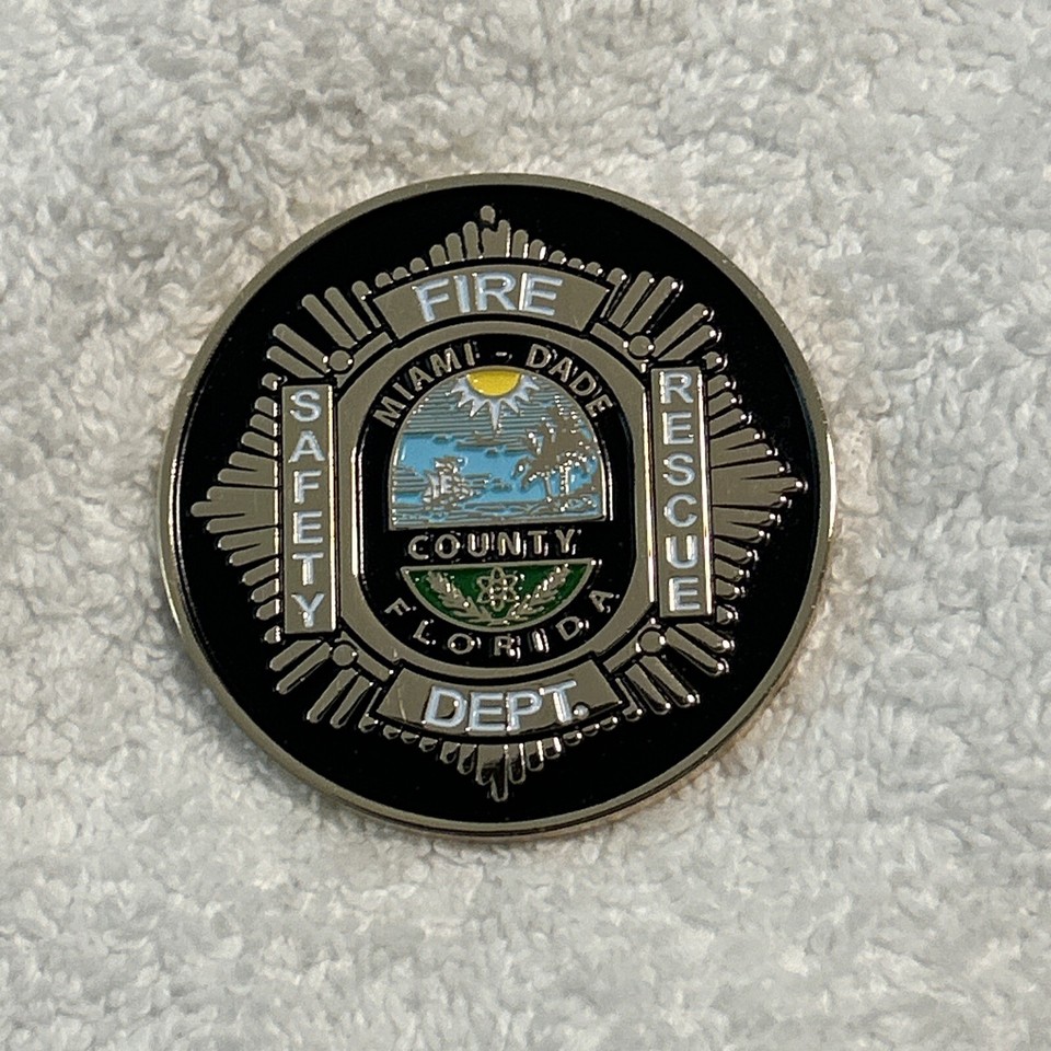 Miami Dade Fire Rescue Firehouse 36 Challenge Coin “Hammocks” | eBay