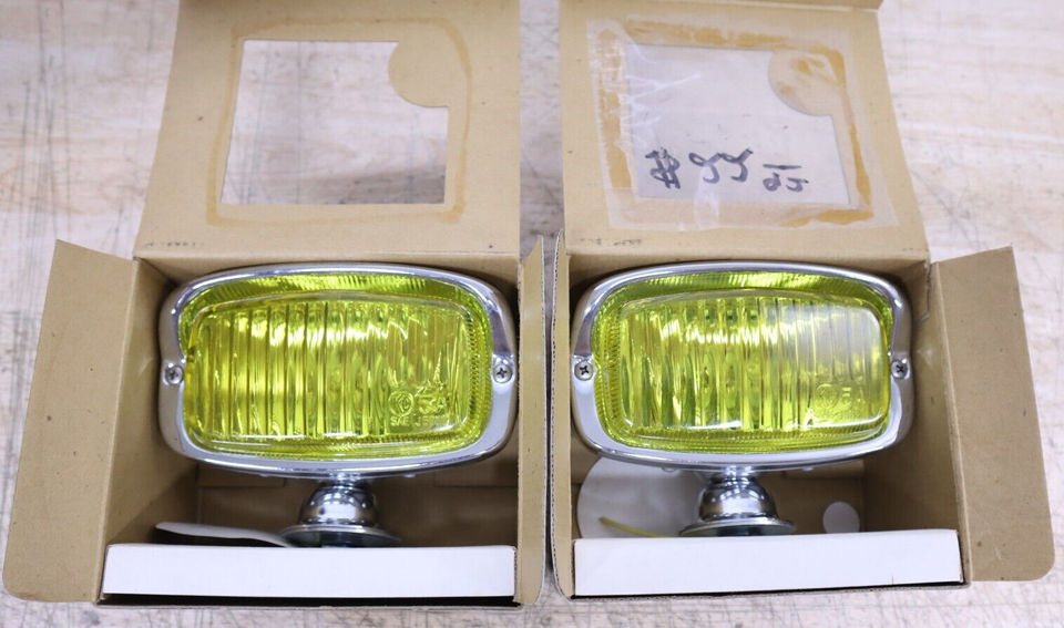 Super Rare NOS Original Vintage KC HiLites KC-5YQ Chrome Rectangular ...