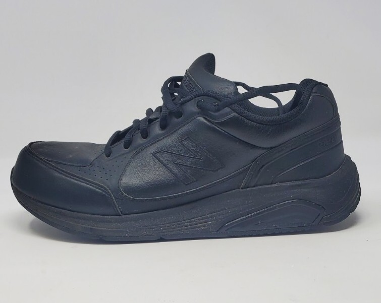 New Balance Mens 928 Black Leather Walking Athletic S… - Gem