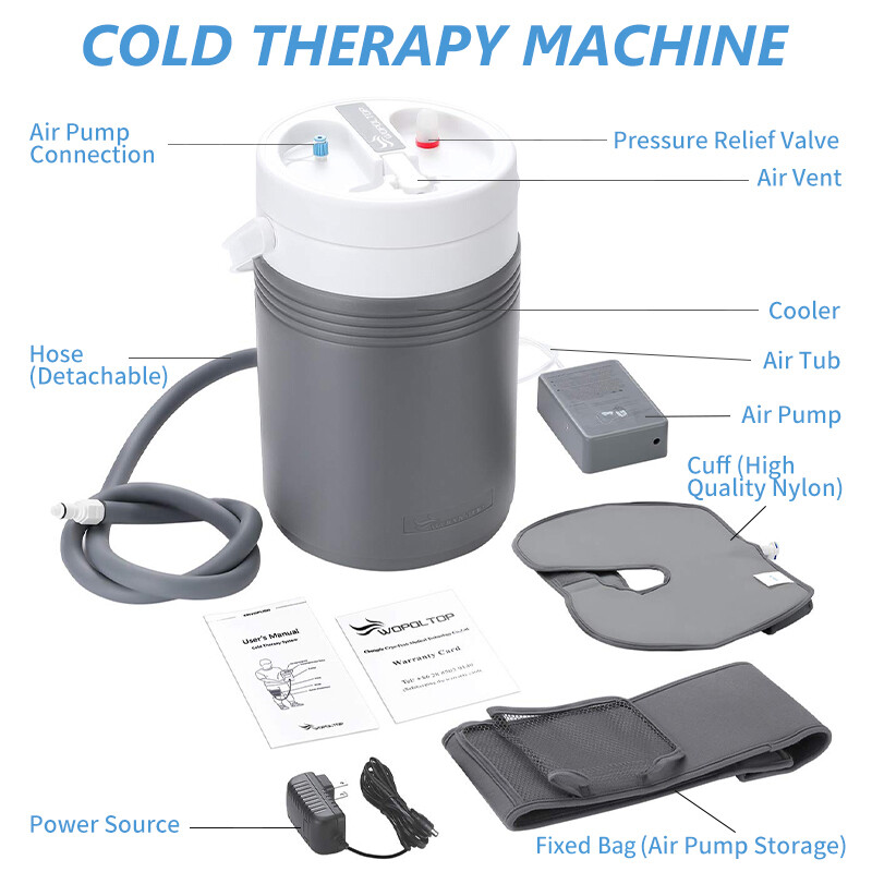Knee Cold Therapy System Ice Machine Kit for Knee Pain Relief ...