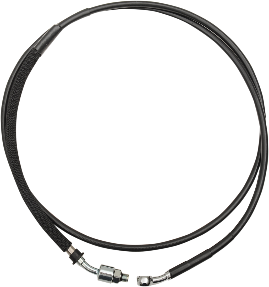Drag Specialties 80 1/8" Overall Black Stainless Steel Hydraulic Clutch ...