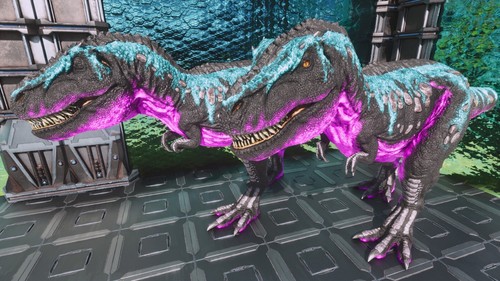 ARK Survival Ascended PvE Top stats Rex Galaxy Top Stats 1560 Melee | eBay