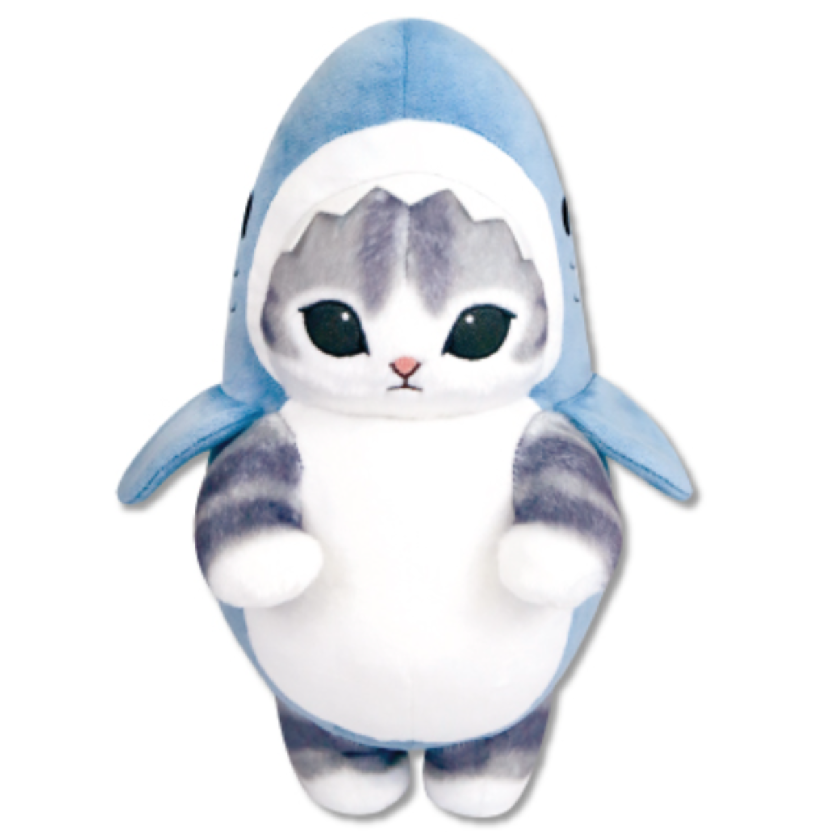 Mofusand Samenyan Shark Cat Big Plush Doll Stand Well Gray 11.8in Same ...