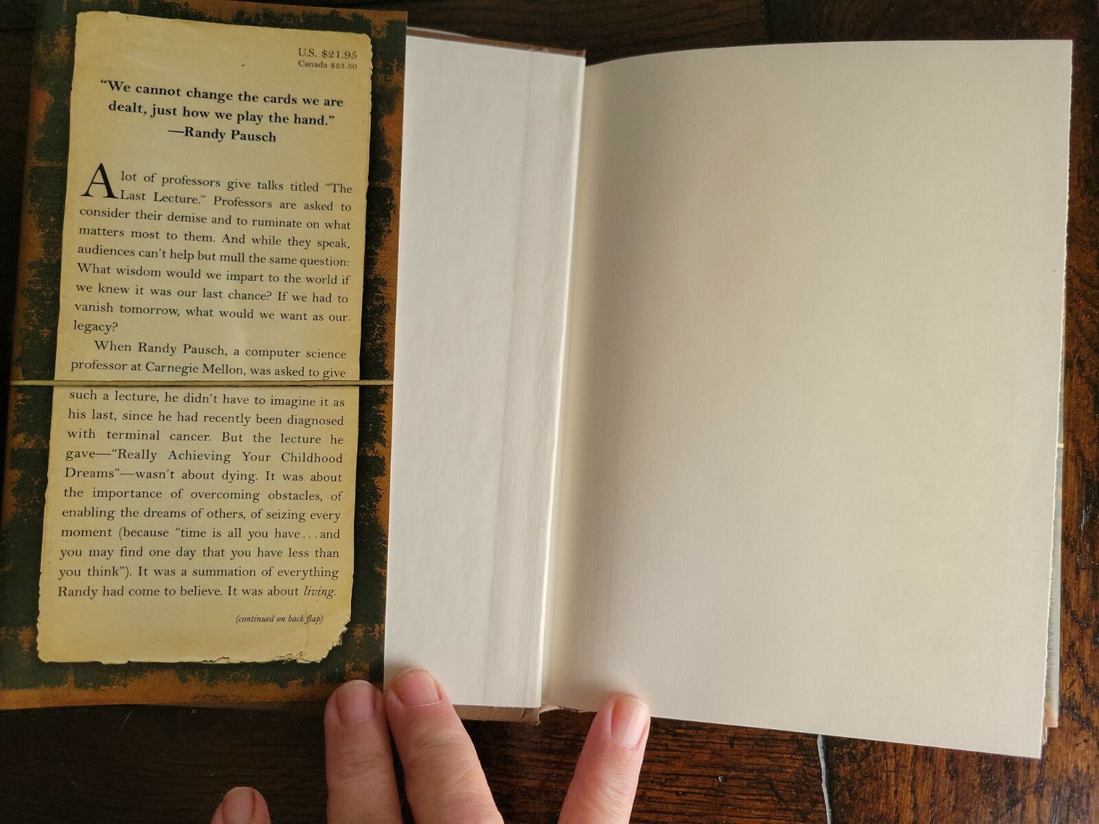 The Last Lecture By Randy Pausch ISBN 9781401323257 - 1st Edition | eBay