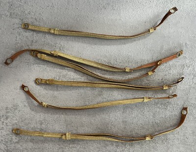 ONE Vintage NOS US ARMY CAP STRAP OFFICER .25” Bullion Gold Thread ...