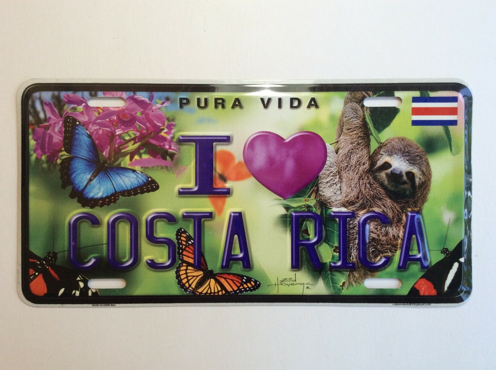COSTA RICA PURA VIDA CENTRAL AMERICA LICENSE PLATE CRLP 42 | eBay