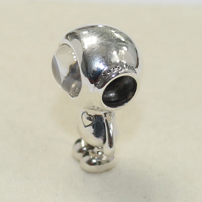Authentic Pandora Charm Cosmo Tommy Charm Clear CZ Sterling Silver Bead ...