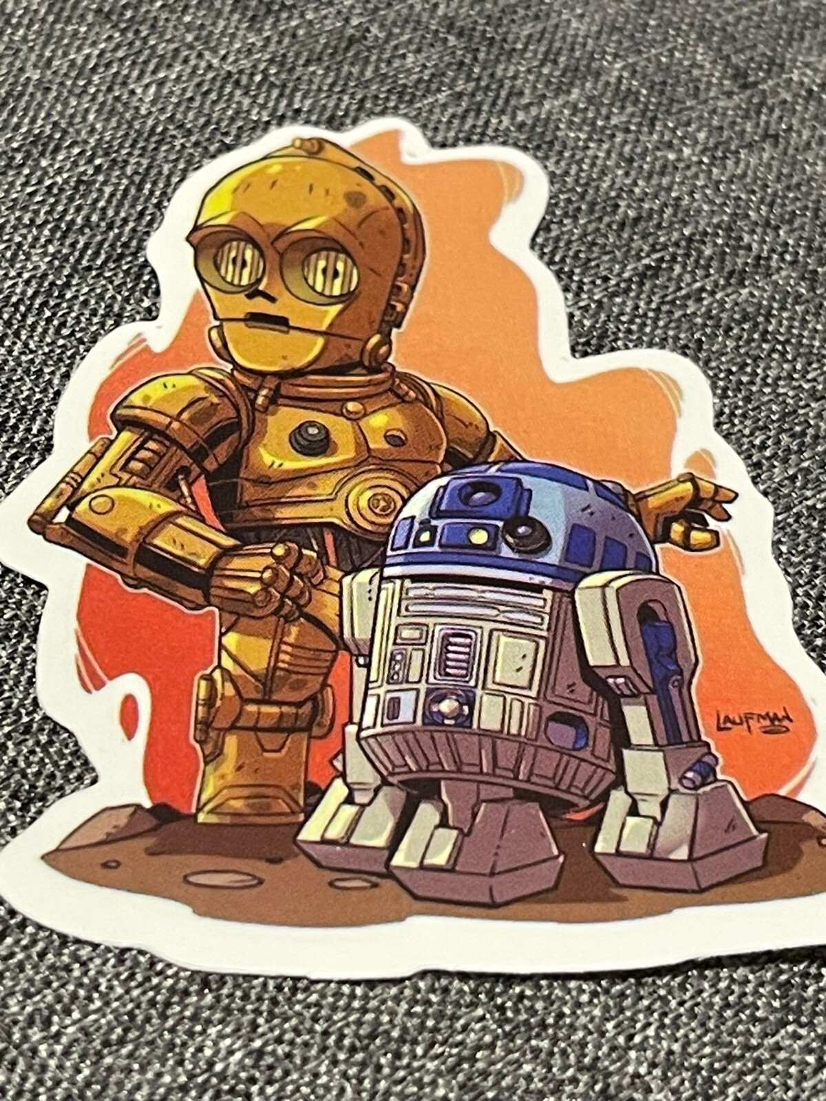 👍 STICKER stickers star wars disney yoda jedi R2-D2 r2d2 r2d2 C-3PO ...