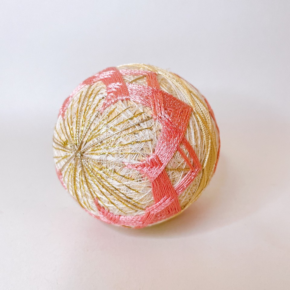 Vintage Japanese Temari Ball – Handcrafted Folk Art Embroidered ...