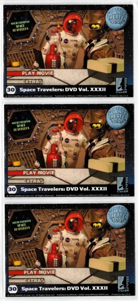 MST3K Ser. 2. DVD Menu Art 3- Color Proof Card Set #30- Space Travelers ...
