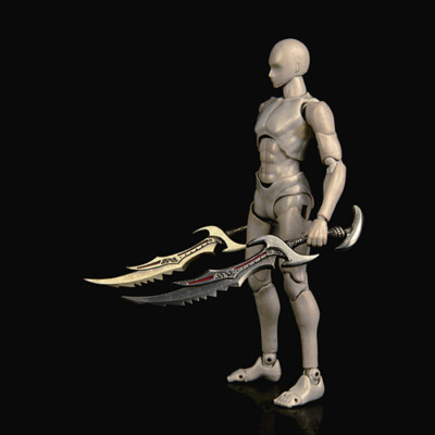 Demon Magic Sword shark tooth Metal For 6" Action Figure Body Weapon 1/ ...