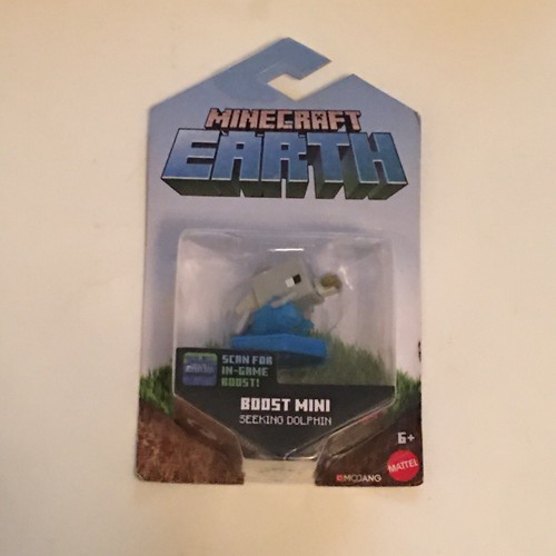 Mattel MINECRAFT EARTH BOOST MINI DOLPHIN WITH FISH Figure | eBay