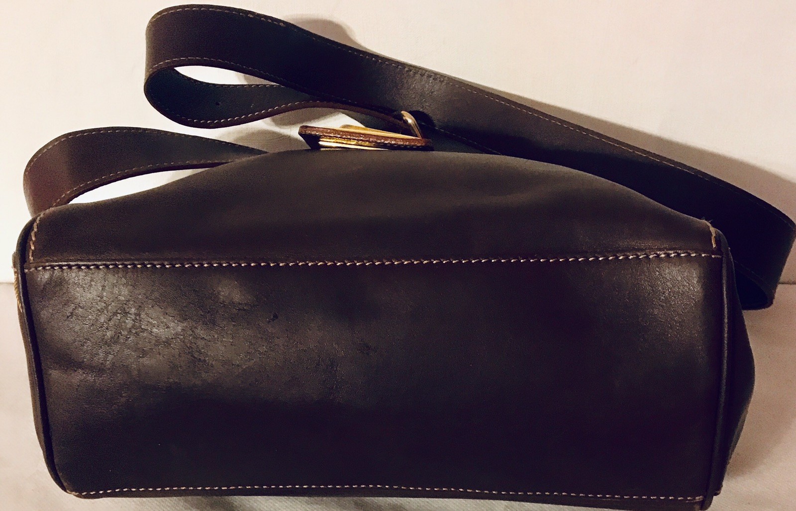 CB Pelletterie 3-Sectional Leather Crossbody Purse Ba… - Gem