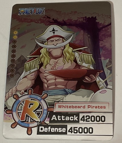 WHITEBEARD PIRATES R Holo Foil ONE PIECE Anime TCG CCG Collectible Card ...