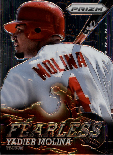 2013 Panini Prizm Yadier Molina Fearless Insert Card #2 St. Louis ...