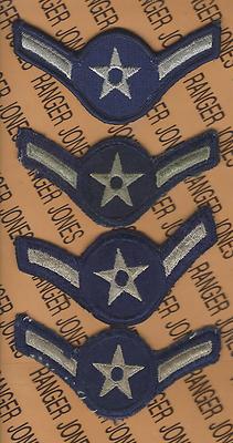 USAF AIRMAN Rank E-2 patch sew on set m/e 3 inch lot 1A4 | eBay