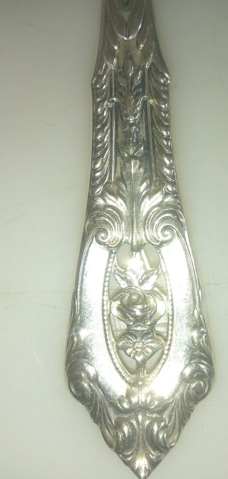 Wallace ROSE POINT Pattern Sterling Silver 48 piece spoons forks knives ...