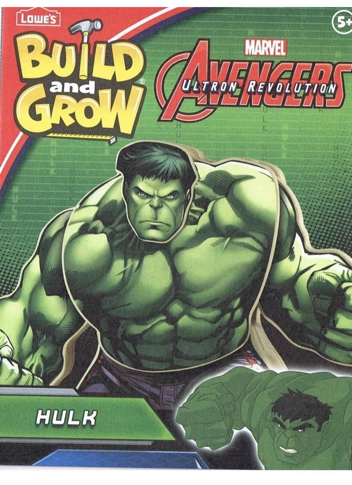 Build and Grow Wooden Kit and Patch - Avengers Hulk NEW | eBay