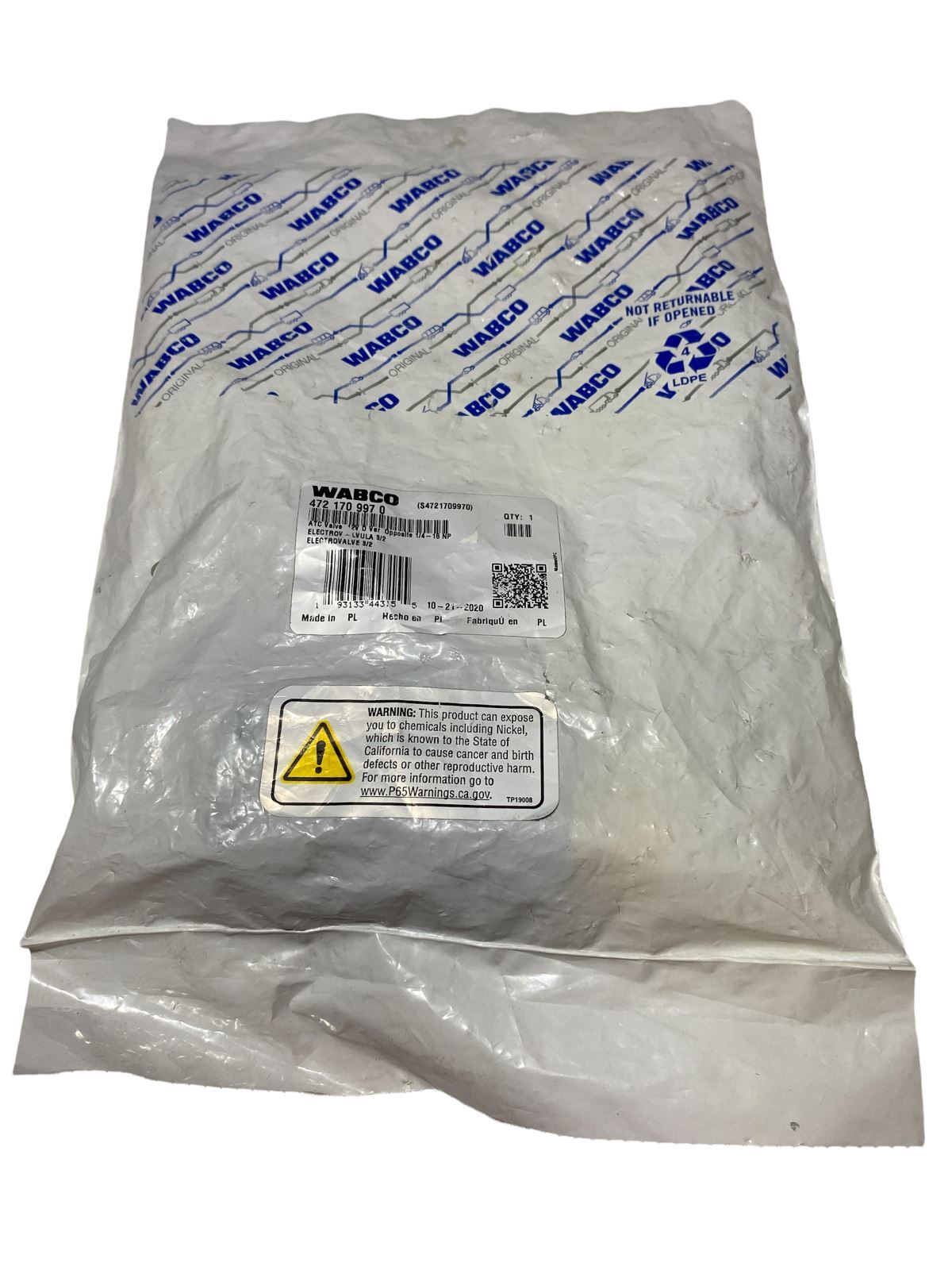 New - Wabco 4721709970 / 472 170 997 0 , ABS Tractor ATC Valve | eBay