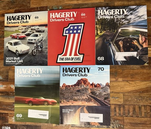 Hagerty Drivers Club Magazines 2021 lot of 5, #65, 66, 68, 69, 70 | eBay